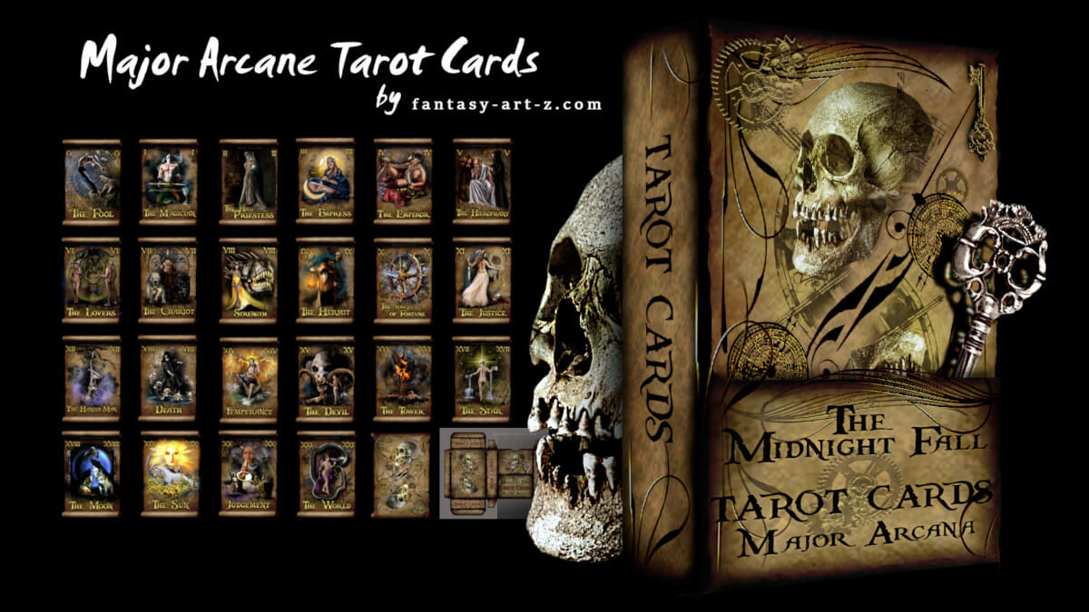 Tarot Cards Major Arcana - Hand Drawn Cards Collection